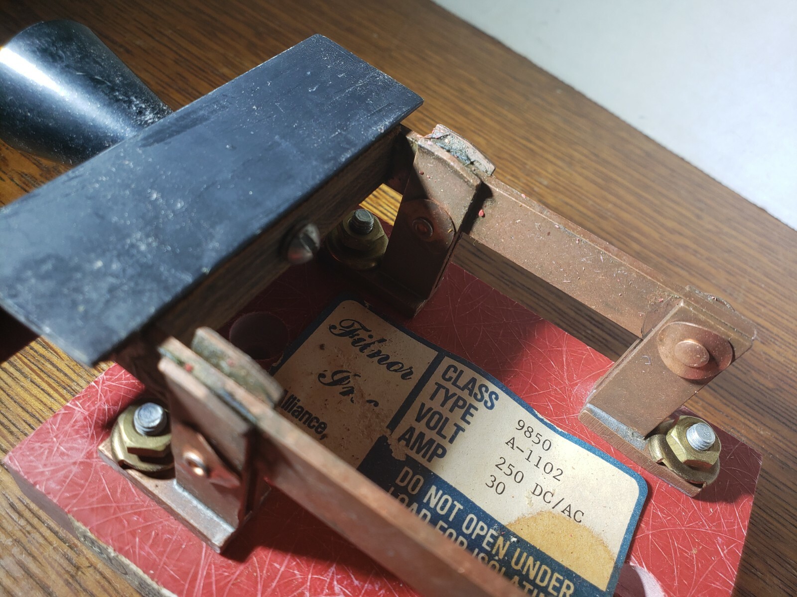 NOS FILNOR 30A 250V KNIFE SWITCH CLASS 9850 TYPE A-1102 | eBay