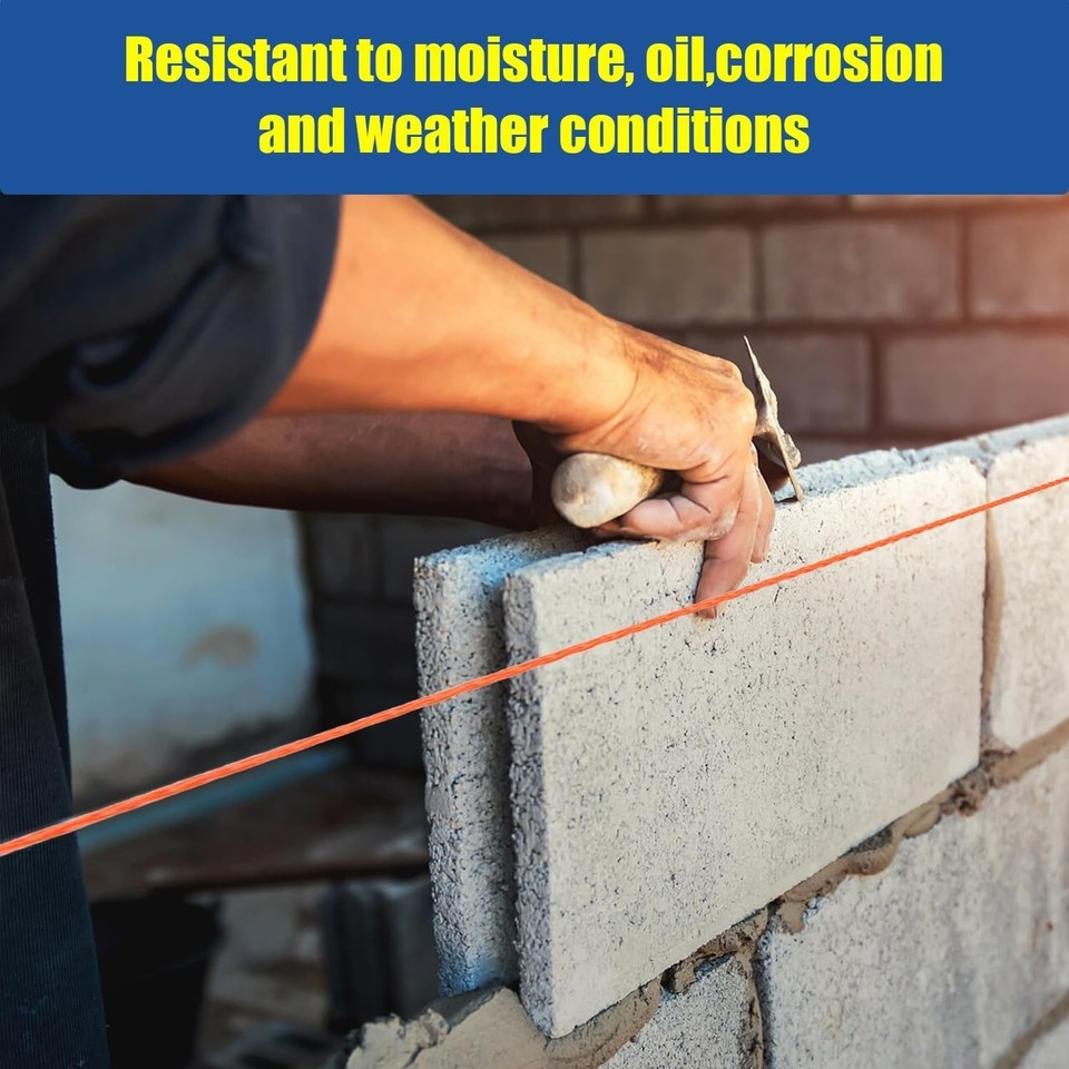 Mason Line String,#18 Feet Braided Construction Nylon Line with 5 Built ...