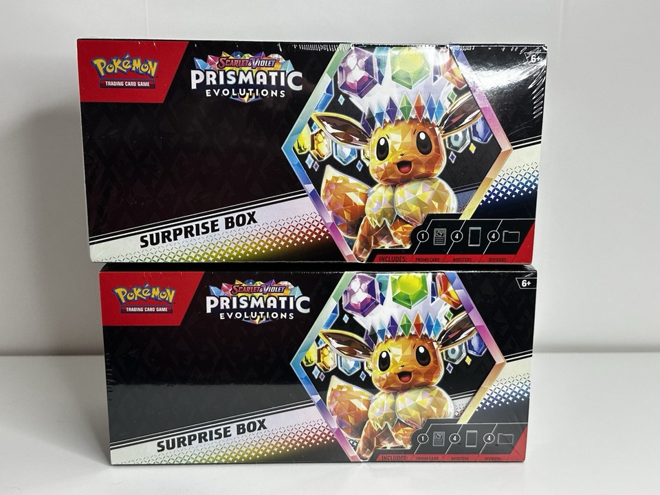 2-Pokemon TCG Prismatic Evolutions Surprise Boxes New Sealed SEE ...