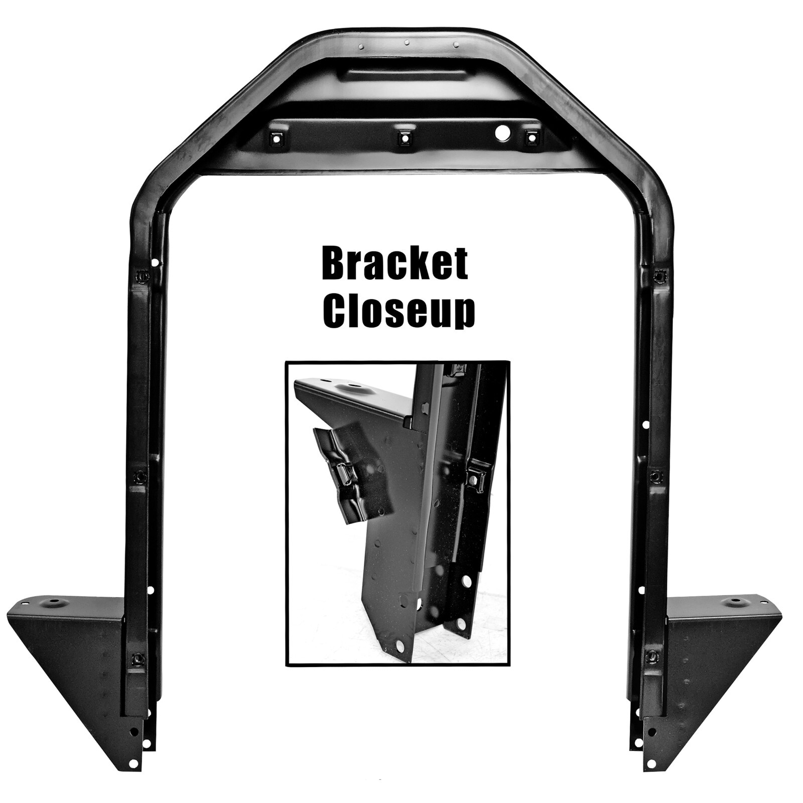 1947 48 49 50 51 52 53 54 Chevy GMC Truck Radiator Support Black EDP ...