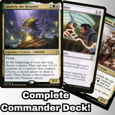 MTG Commander EDH Deck Gluntch, the Bestower 100 Cards Custom Deck ...
