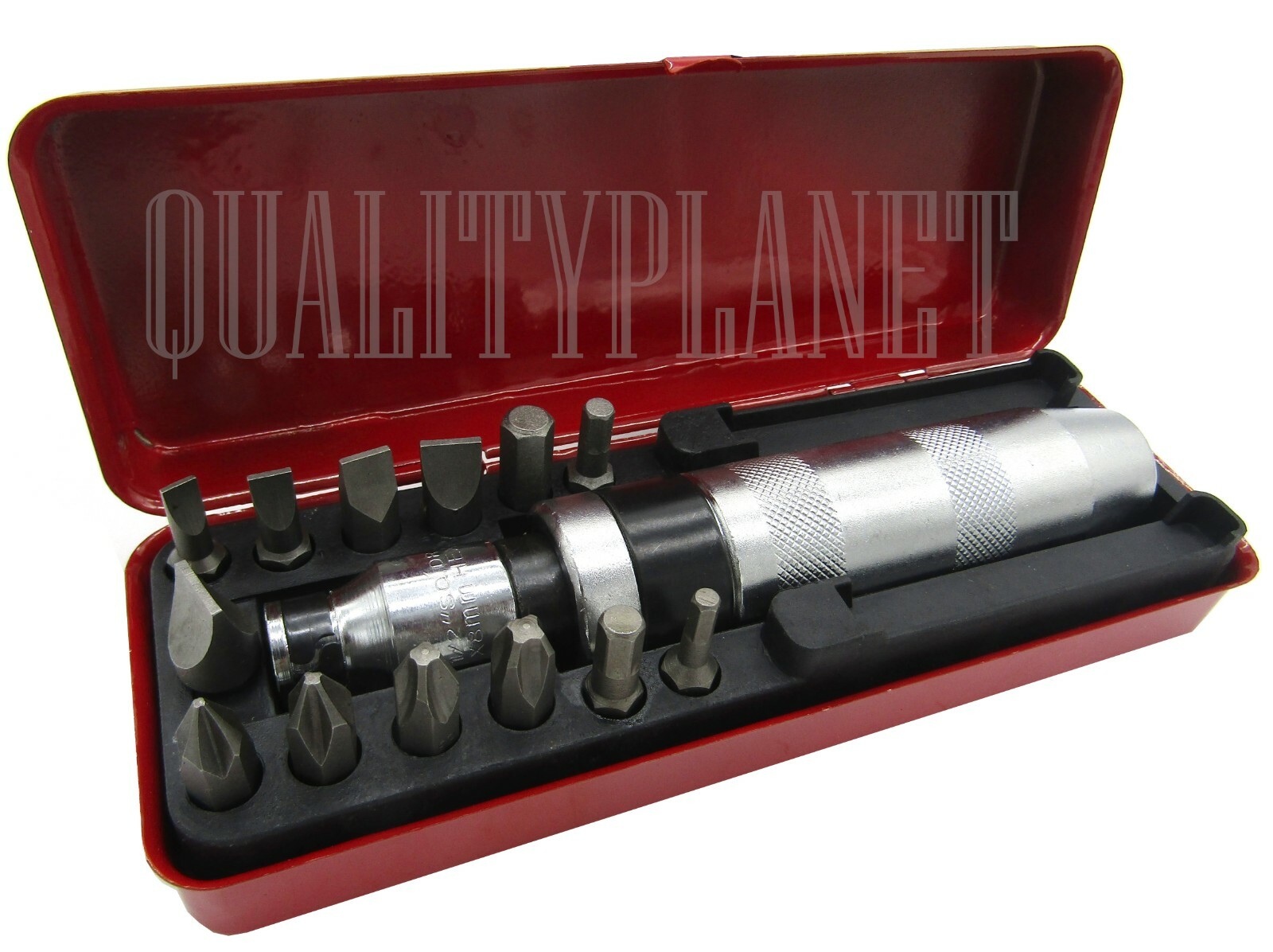 Heavy Duty 14Pcs 1/2" Drive Impact Driver Set Screw Remover Tightener ...