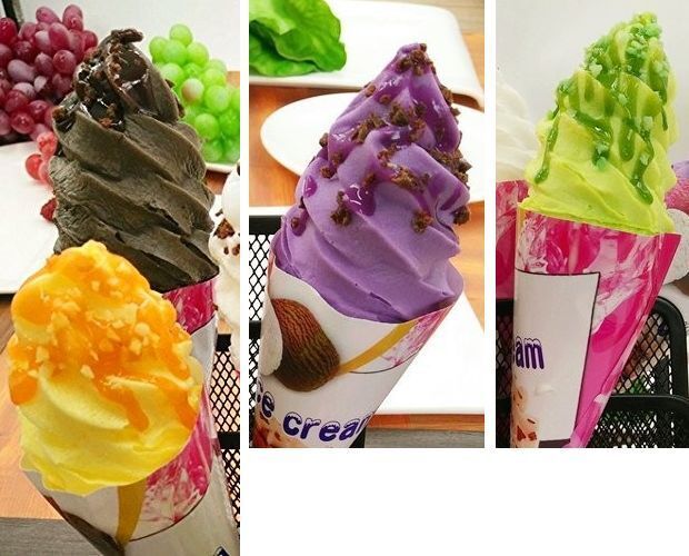Food Sample Colorful Topping Soft Serve Ice Cream 6 Color Set B | eBay