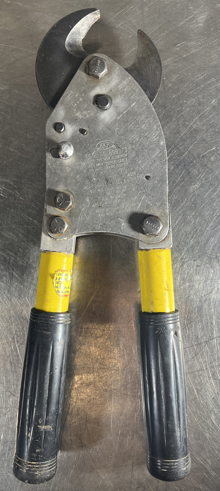 HK Porter 6990FS 14" Compact Ratcheting Cable Cutter Electriction HKP ...