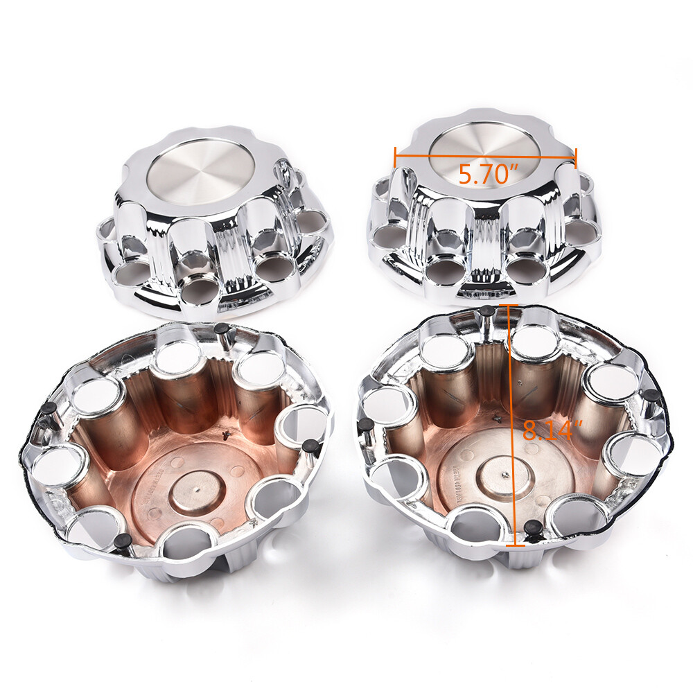 4Pcs 8 Lug Wheel Hub Center Caps Fit For Silverado Avalanche Sierra ...