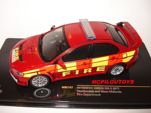 IXO MOC147 Mitsubishi Lancer Humberside & West Midlands Fire Department ...