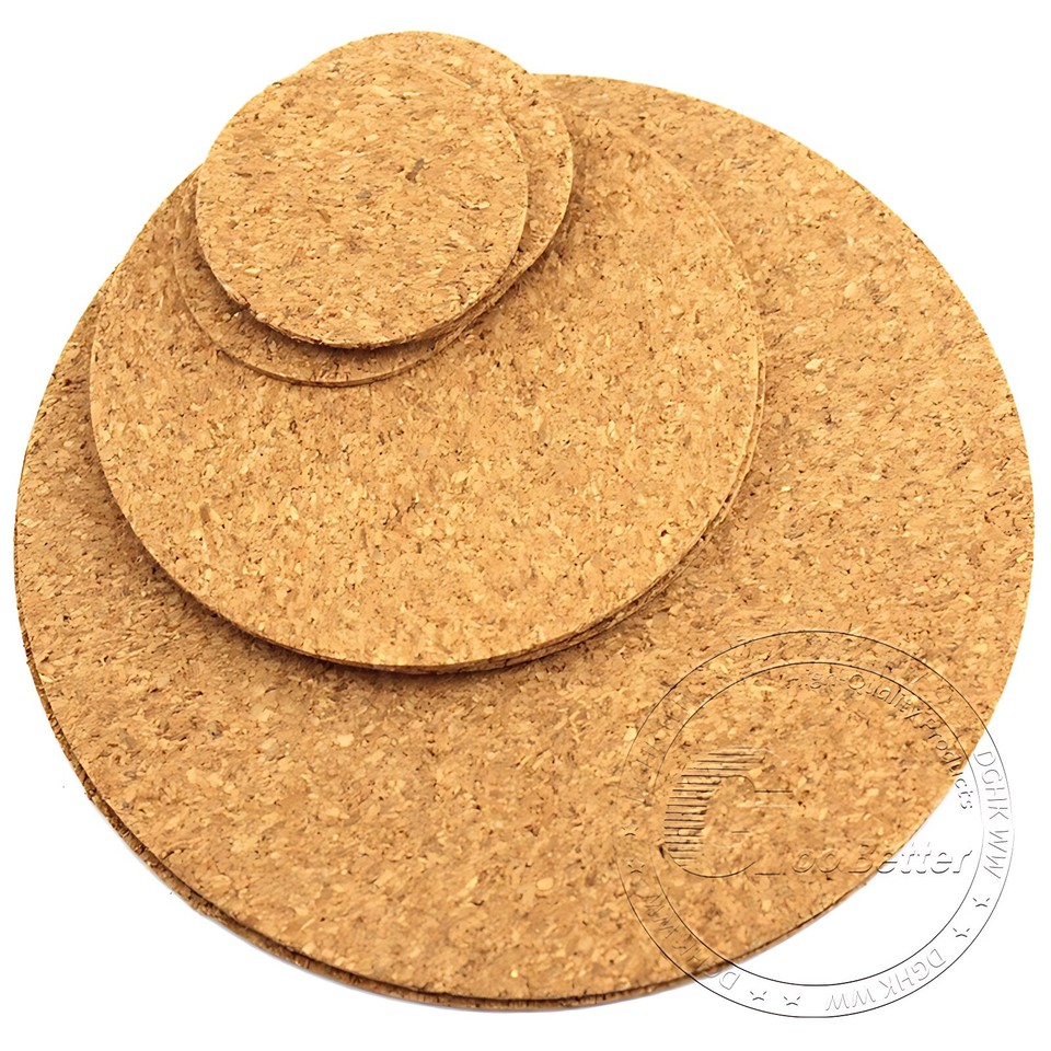 Cork Discs Pad Flexible Round Plate Diameter 50/100/150mm 2mm Thick ...