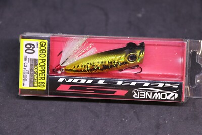 OWNER Cultiva C'ultiva Gobo Popper - Golden Bass - Topwater Bass Lure ...