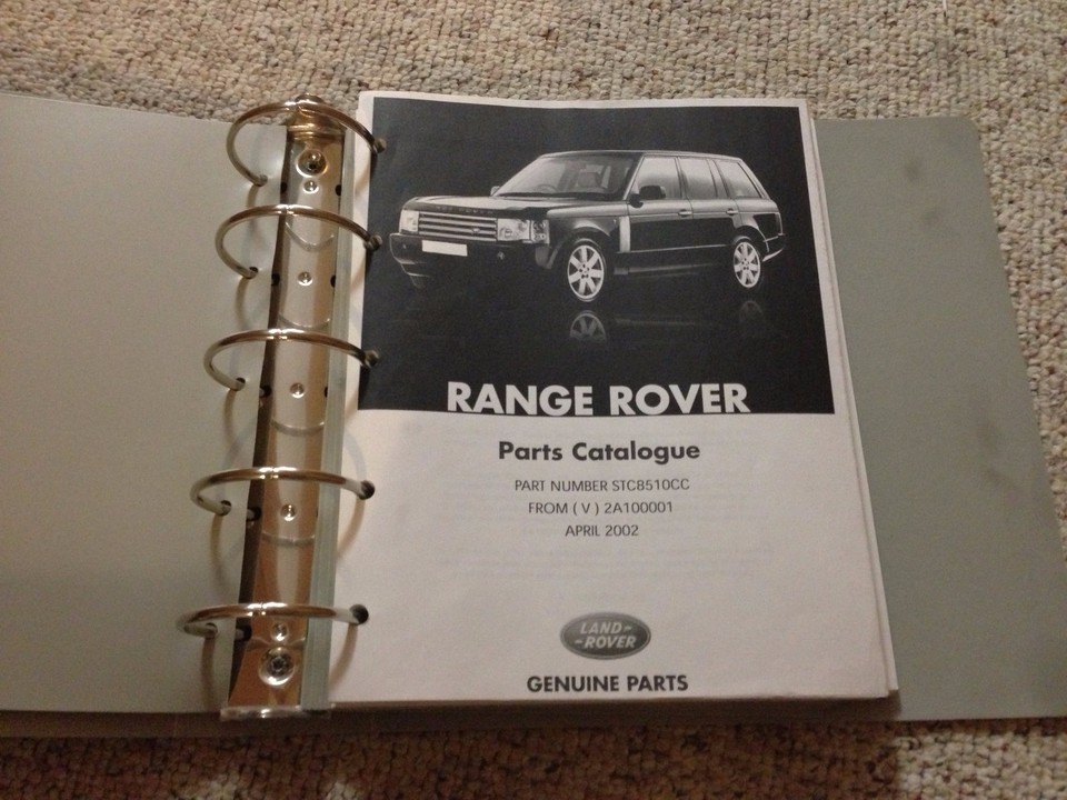 2002-2005 Land Rover Range Rover Parts Catalog Manual 4.4L V8 3.0L ...