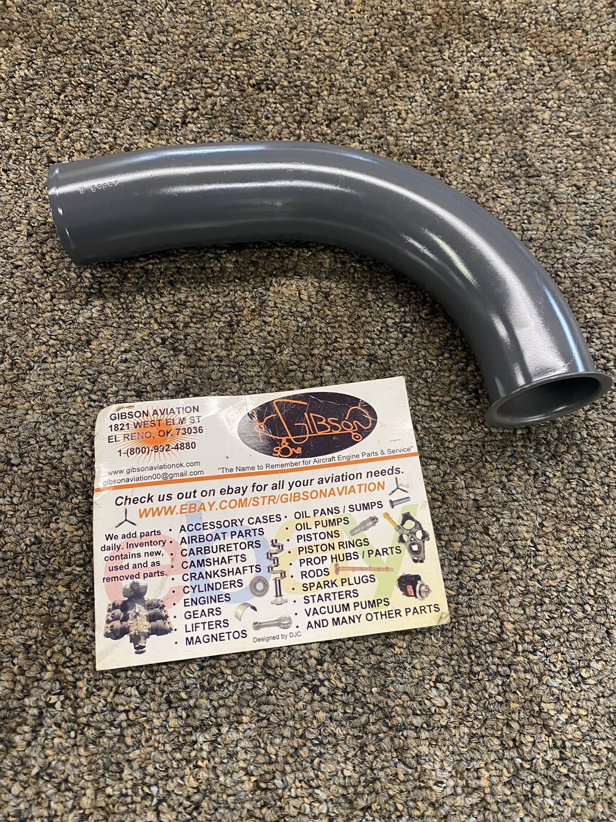 LYCOMING 69692 INTAKE PIPE CYL 3 0R 4 GSO-480 IGSO-480 IGO-540 IGSO-540 ...