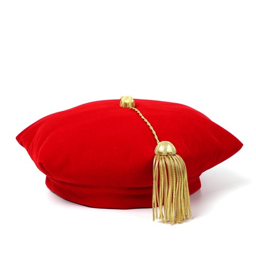 Unisex Graduation Doctoral Tam Velvet Cap with Gold Bullion Tassel 6/8 ...