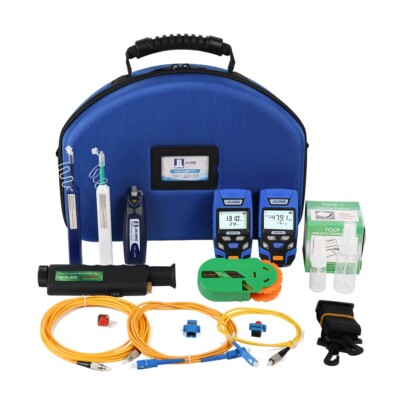 High End FTTH Optical Fiber Test Tool Kit Include OPM, OLS,VFL,Fiber ...