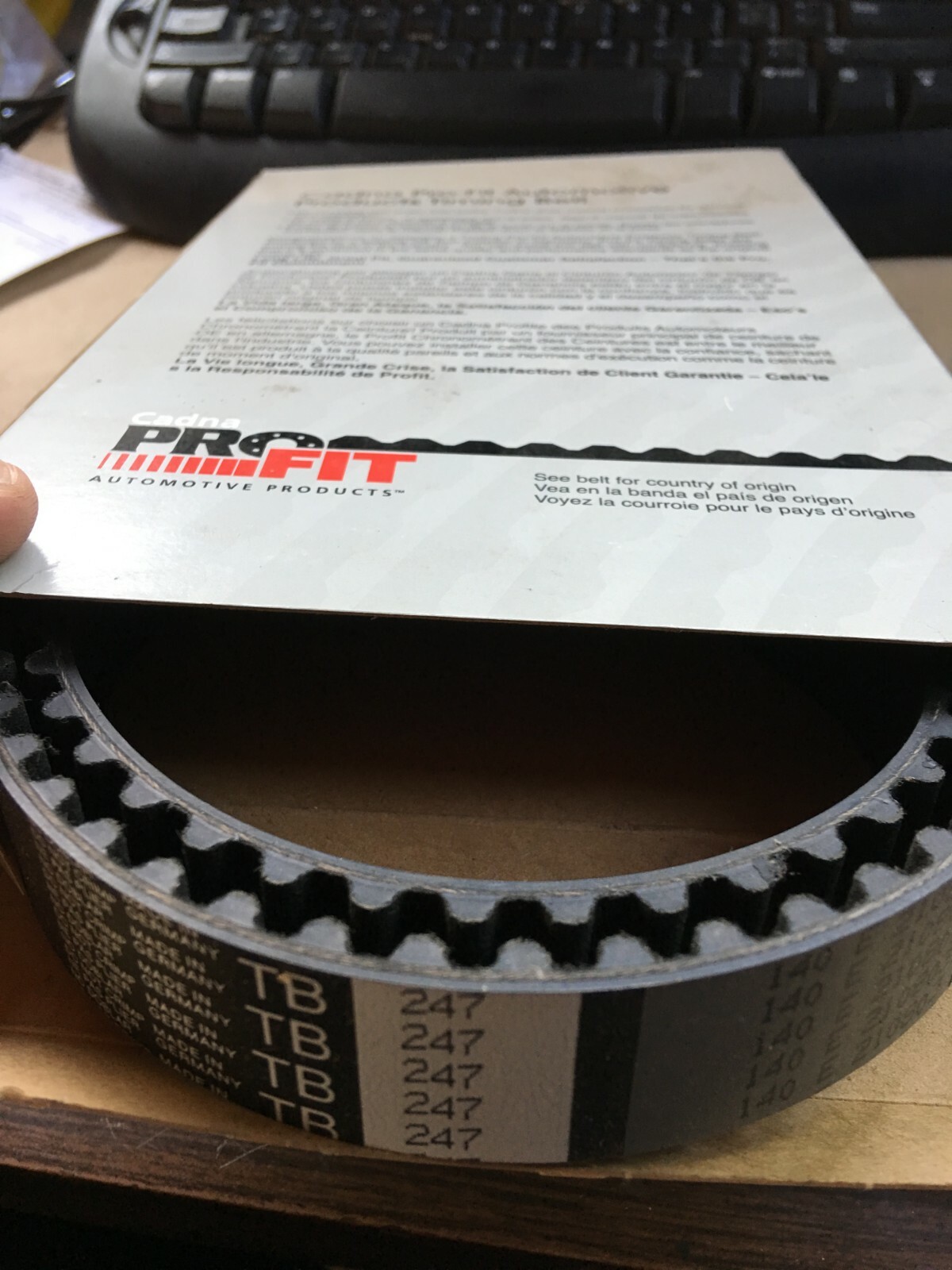 Cadna Pro Fit T-247 Engine Timing Belt - 94-01 Acura Integra 1.8L L4 | eBay