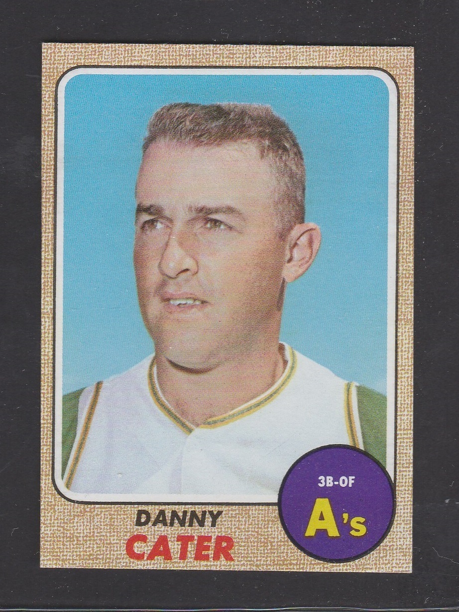 1968 TOPPS BASEBALL # 535 DANNY CATER NRMT INV A2277 | eBay