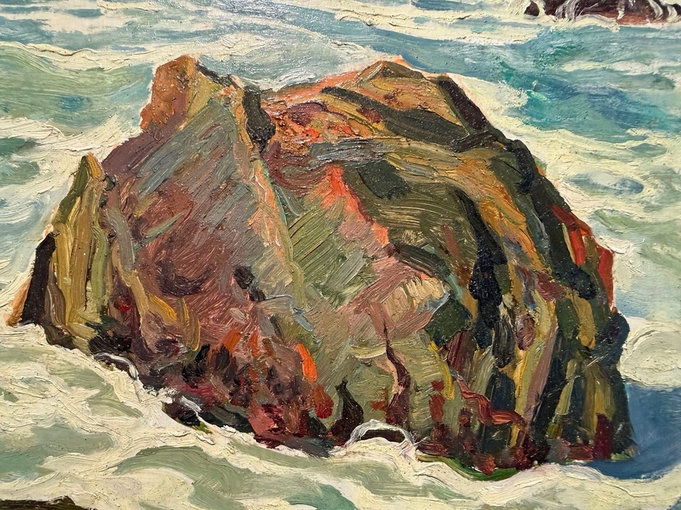 1930s CARMEL COAST OIL PAINTING by LISTED CaLiFoRnia ARTIST CORNELIS ...