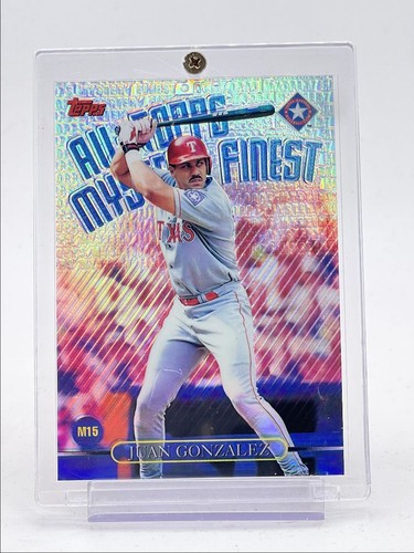 JUAN GONZALEZ 1999 TOPPS FINEST ALL-TOPPS MYSTIQUE FINEST REFRACTOR ...