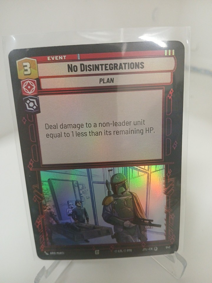 No Disintegrations (Foil) - Star Wars Unlimited - Jump To Lightspeed ...