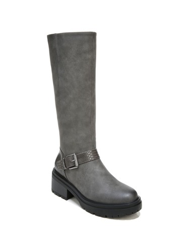 NATURALIZER Womens Gray Snake 1" Platform Wide Calf Adler Boots 8 M WC ...