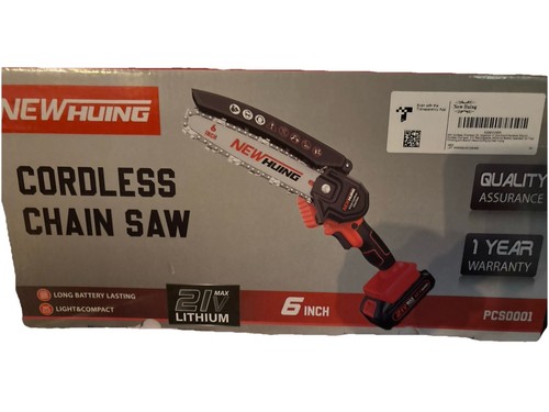 New Huing Cordless Chain Saw 6 inch 21V Max Lithium Light & Compact | eBay
