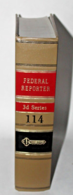 Federal Reporter 3d Series Volume 114 law reference book copyright 1997 ...