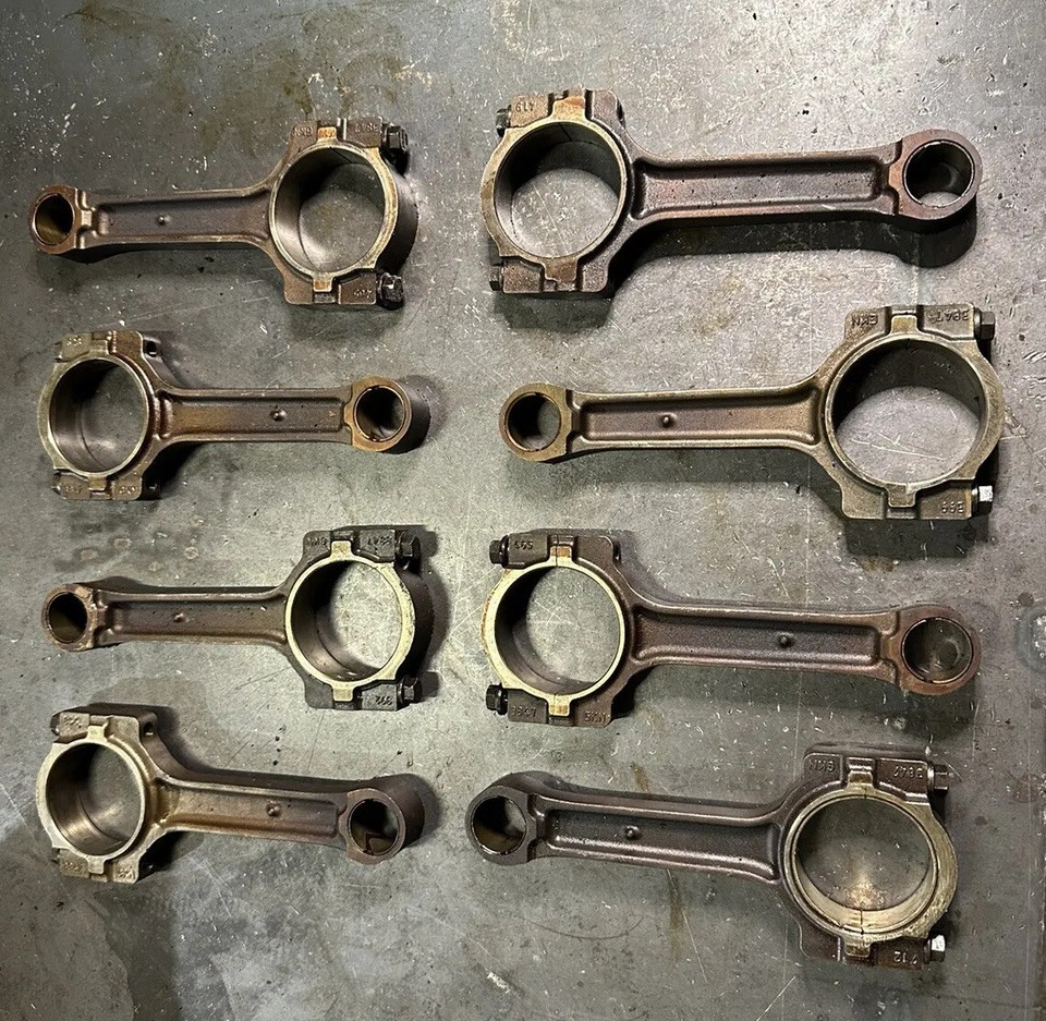 SET OF 8 GM 5.3L 6.0L 6.2L LS2 LS3 Gen IV Floating Pin Connecting Rod w ...