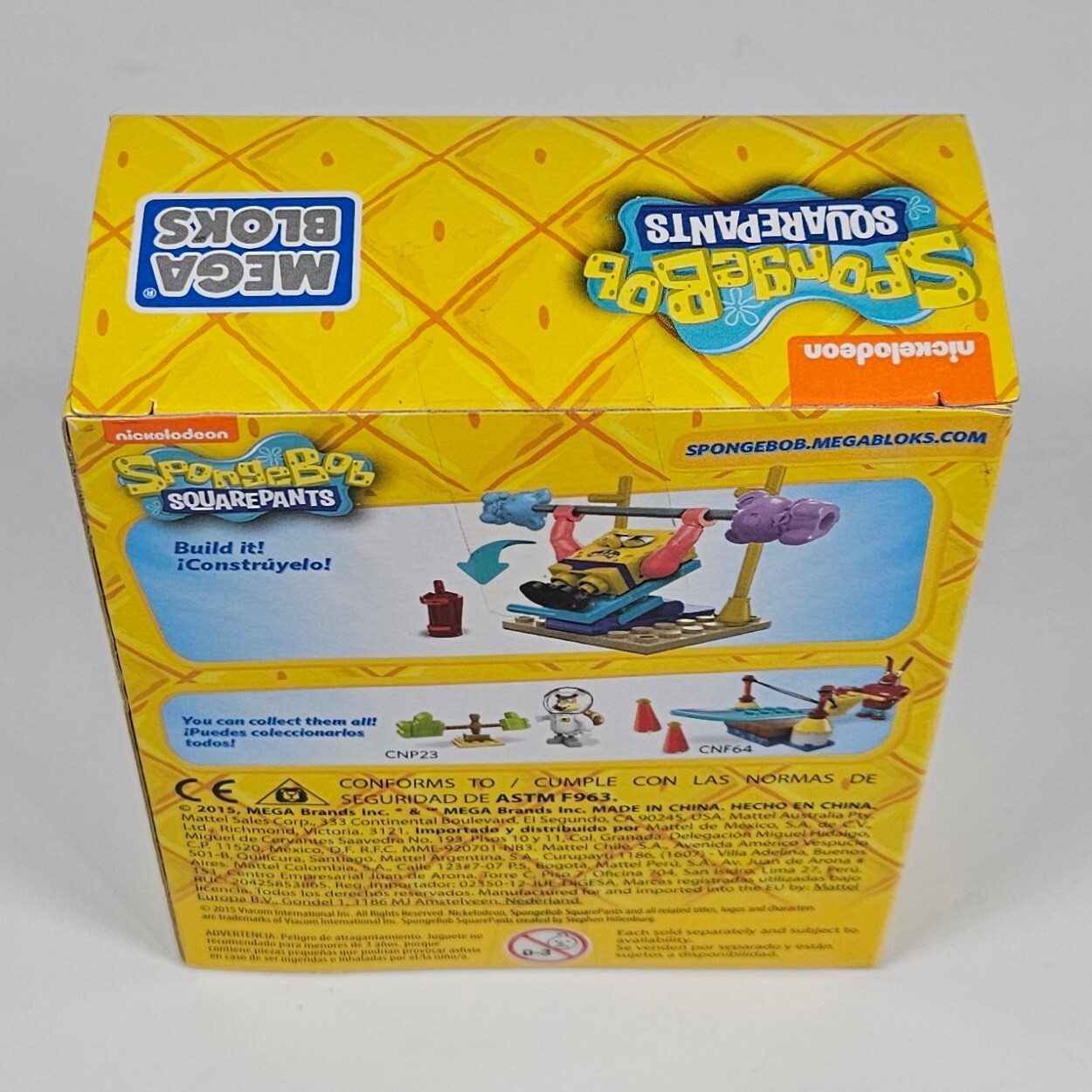 SPONGEBOB SQUAREPANTS WACKY GYM FIGURE SET MEGA BLOKS 26pc MISB 2015 ...