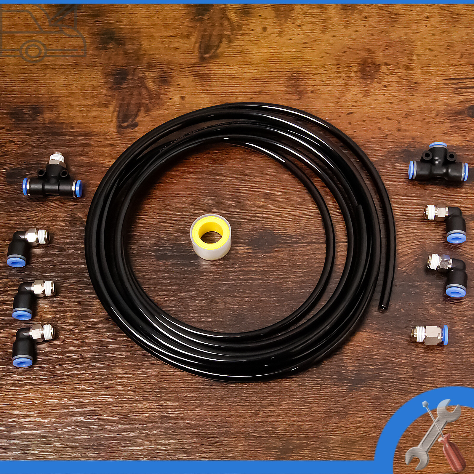 Push Lock Boost Vacuum Air Line Fitting Kit For Tial Bov Turbo Vehicle ...