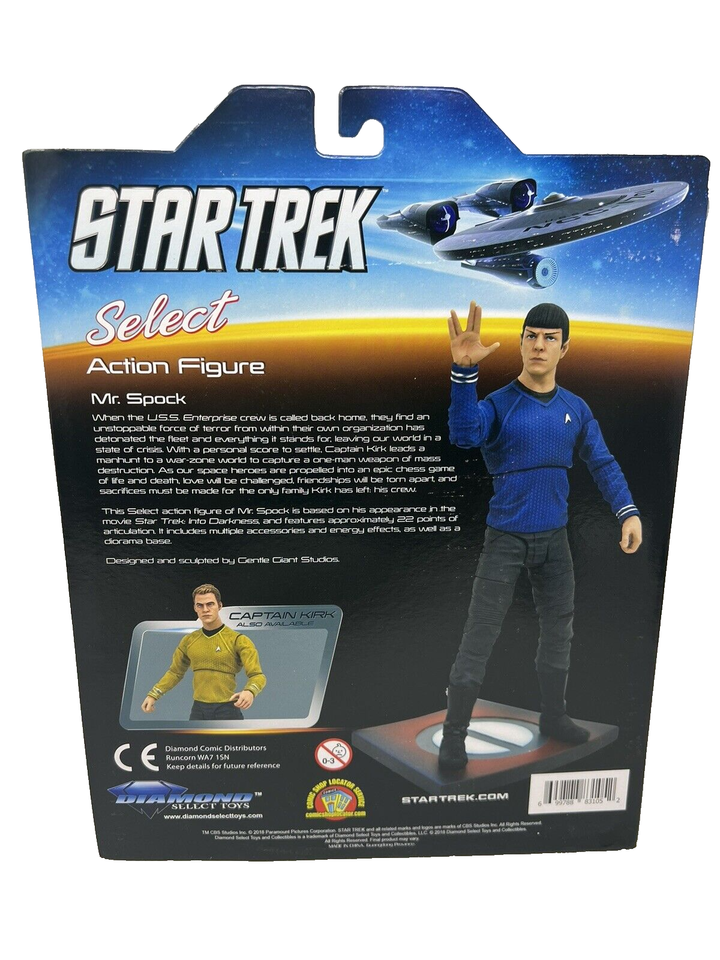 Star Trek Into Darkness SPOCK 7" Action Figure Diamond Select Toys | eBay
