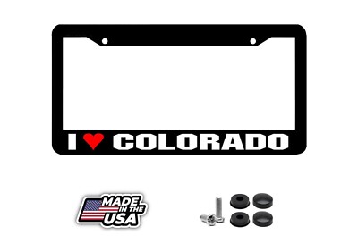 I LOVE Colorado License Plate Frame | eBay