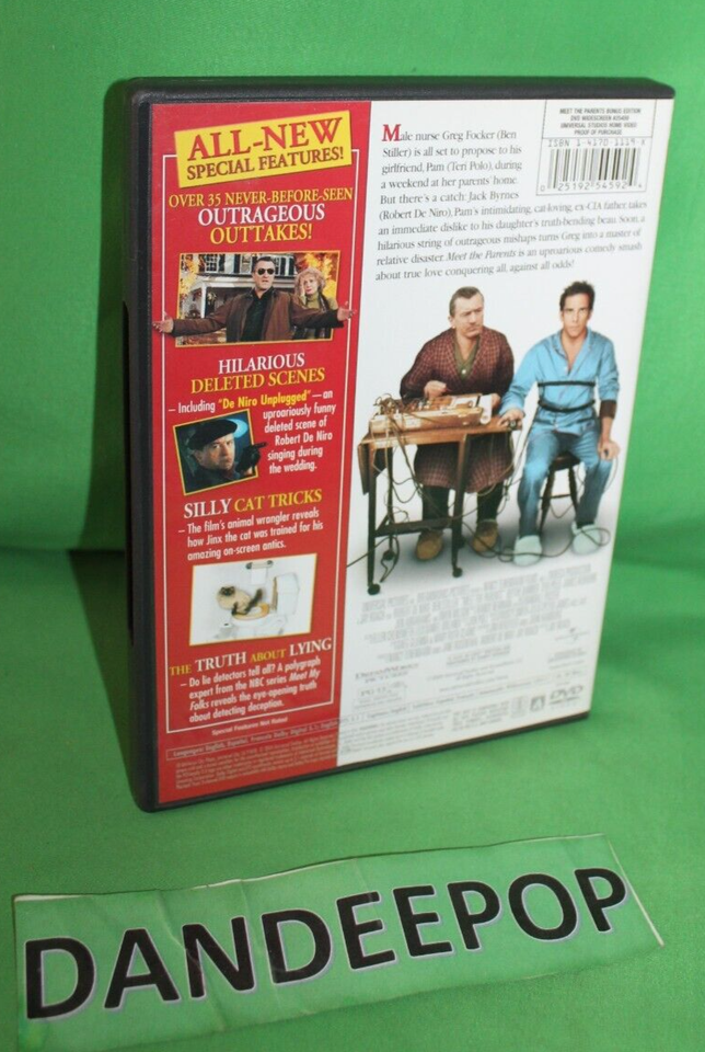 Meet the Parents (DVD, 2004, Widescreen) Movie 25192545924| eBay