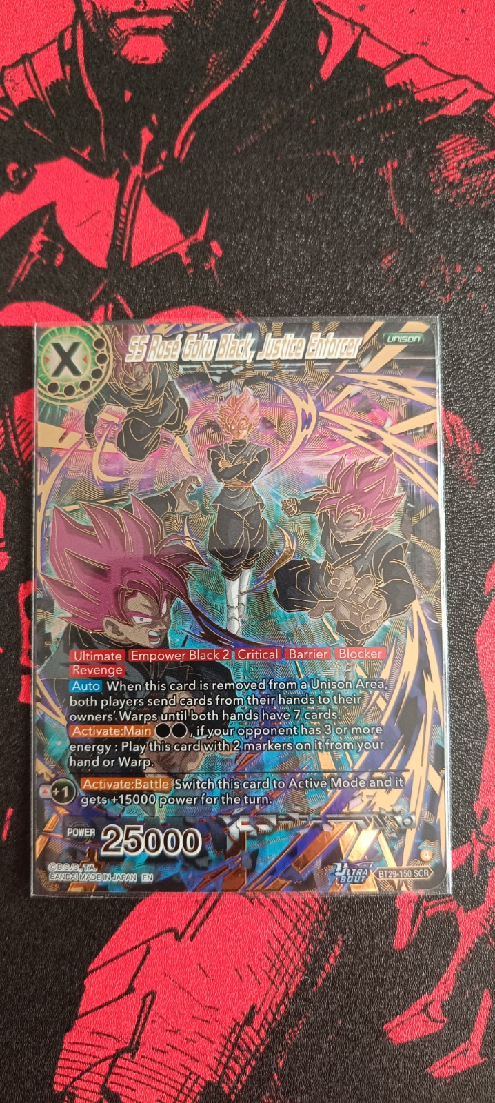 SS Rose Goku Black, Justice Enforcer BT29-150 SCR Fearsome Rivals MINT ...