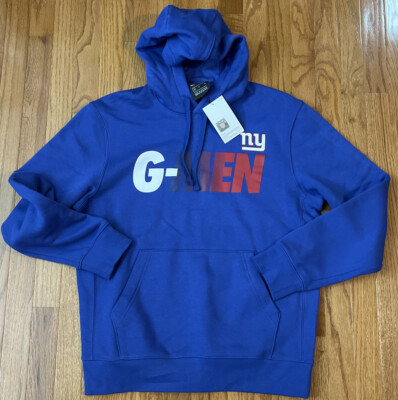 Men's New York Giants Nike G-Men Local Fleece Pullover Hoodie NWT ...