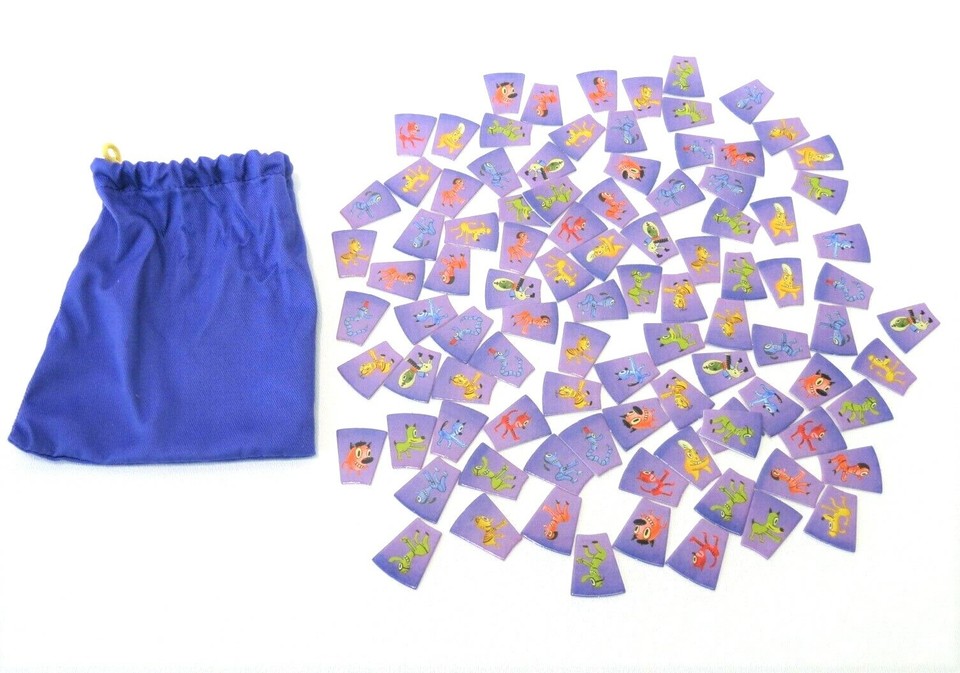 2003 Cranium Congo Board Game Complete Set of 96 Scoring Tiles & Cloth ...