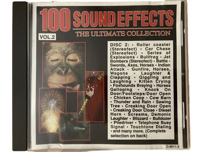 100 Sound Effects The Ultimate Collection CD Cars Animals Laughter ...