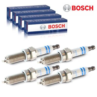 BOSCH 0242145510 ZÜNDKERZEN 4x FÜR ALFA ROMEO FIAT KIA LANCIA MITO ...
