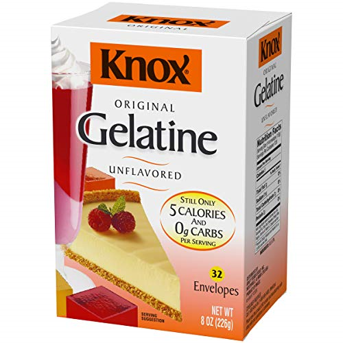 Knox Unflavored Gelatin Packets, 32 Count, Perfect for Jello and ...