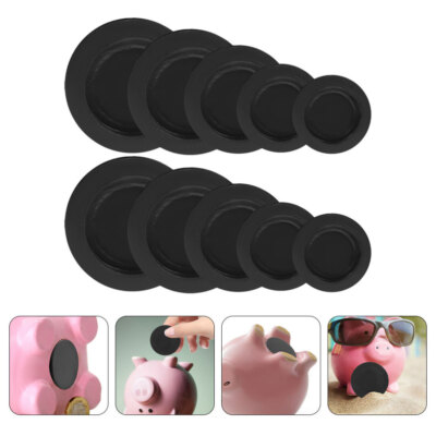 10 Pcs Round Rubber Stopper Piggy Bank Stoppers For Holes Adults | eBay