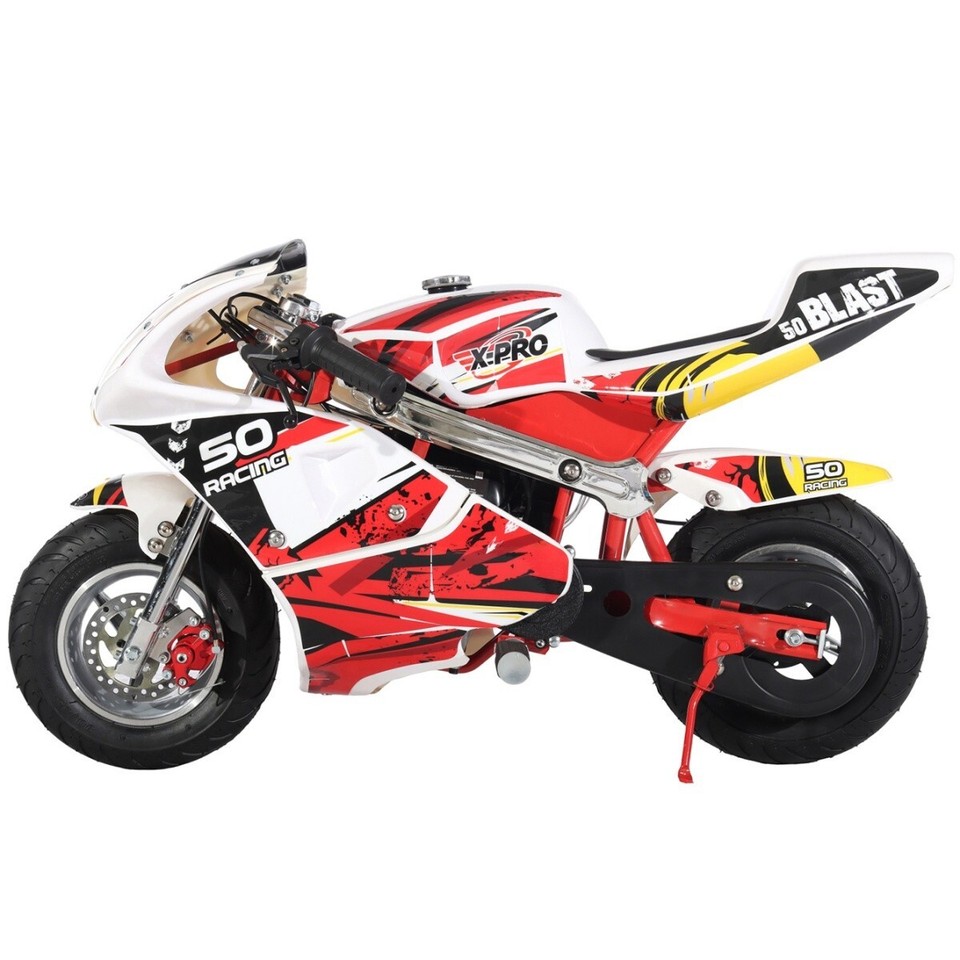 X-PRO 40cc Pocket Bike Gas Powered 4 Stroke Kids Mini Bike Off Road ...