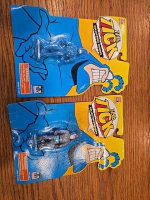 Vintage 1994 Bandai The Tick And Human Bullet Action Figures Damaged ...