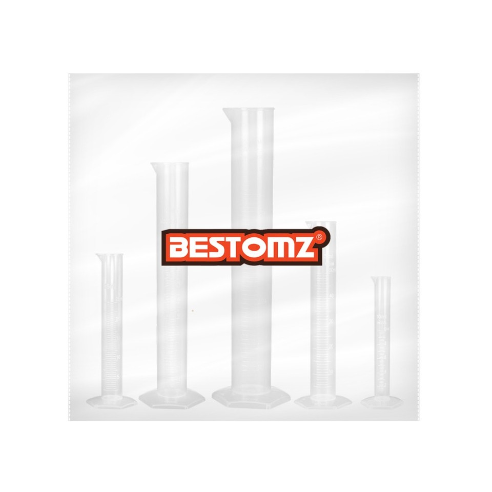 Lab Equipment Plastic Tape Measuring Cylinder Test Tube 100ml Graduated ...