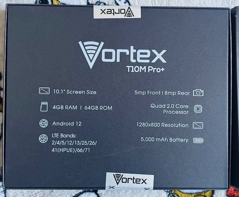 X 10 VORTEX T10M Pro Black 4G LTE 10.1in 64GB/4GB Ram | eBay