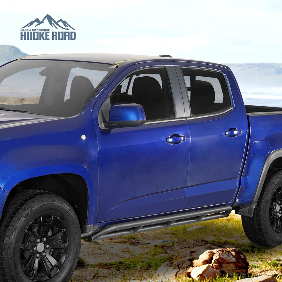 Steel Tube Slider Rocker Guards for Chevy Colorado GMC Canyon Crew Cab ...