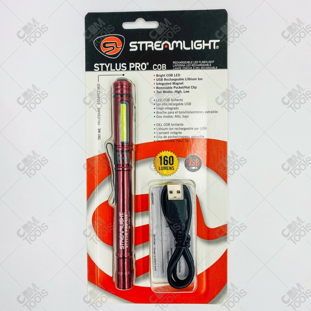 Streamlight Stylus Pro COB 1 x Built-In Lithium-Ion Flashlight 66703 ...