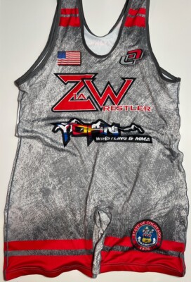 Colorado Wrestling Sublimated Red Singlet Adult XXL Overstock NEW | eBay