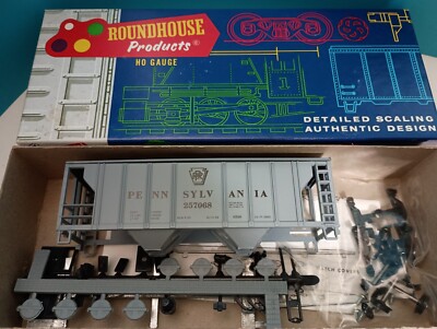 ROUNDHOUSE HO SCALE 2 BAY COVERED HOPPER PENNSYLVANIA PRR 257068 ...