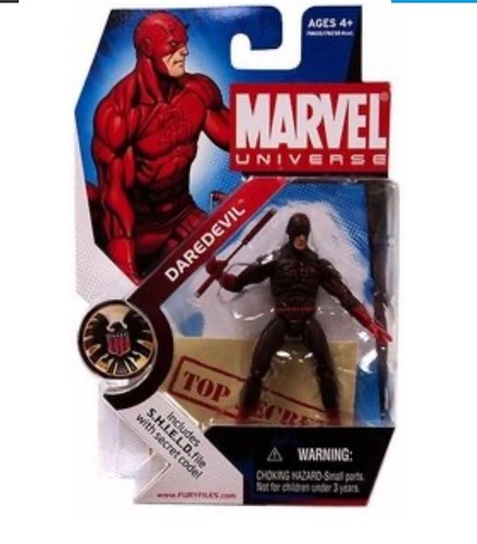 DAREDEVIL (DARK SUIT) MARVEL UNIVERSE 3.75" FIGURE SERIES 1 #008 BRAND ...