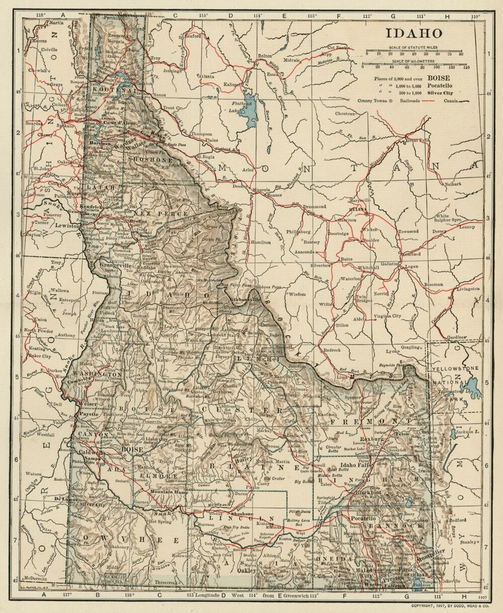 Geographic Features Of Idaho