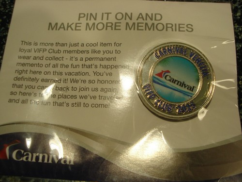 CARNIVAL Cruise Line VIFP Club Platinum Diamond Loyalty Pin 2025 ...