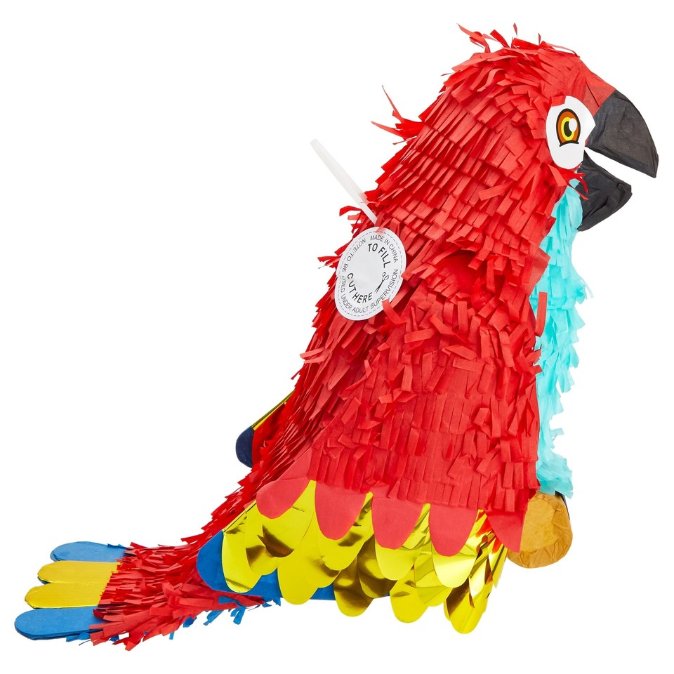 Small Parrot Pinata for Pirate Party Decorations, Tropical Birthday ...