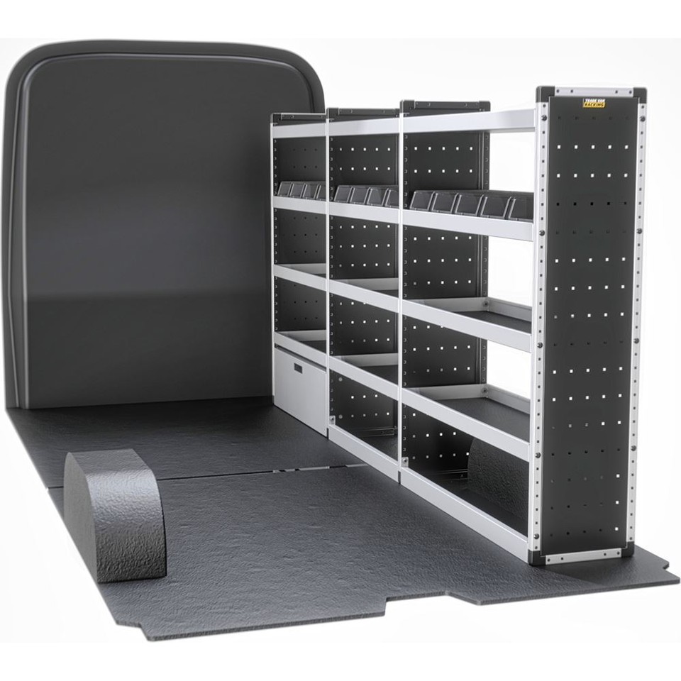 VW Crafter Van Racking 2017+ L4 LWB H3 High Roof SILVER Full Kit ...